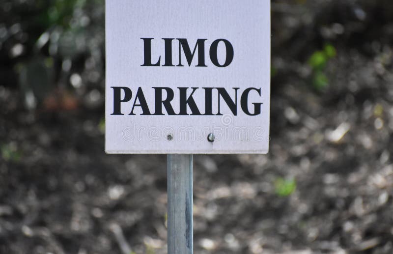 Limo Parking stock image. Image of signage, limousine - 114318005