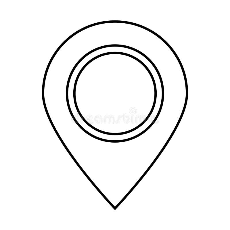 Sign Location Black Color Icon . Stock Vector - Illustration of target ...