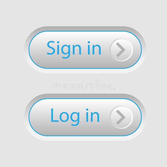 Sign in Log in Web Button. Vector Design Stock Vector - Illustration of ...