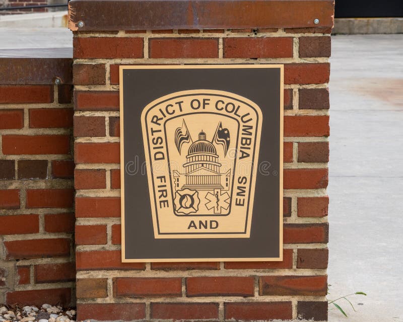 Sign with Logo for the District of Columbia Fire and EMS Editorial ...