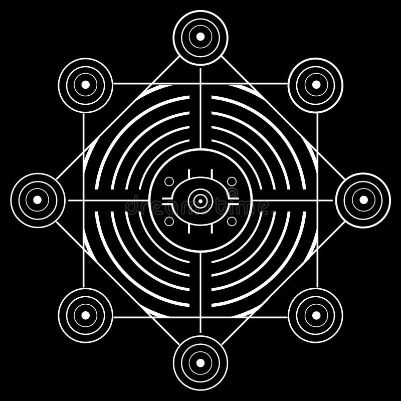 Magic circle Sign texture stock vector. Illustration of astrological ...