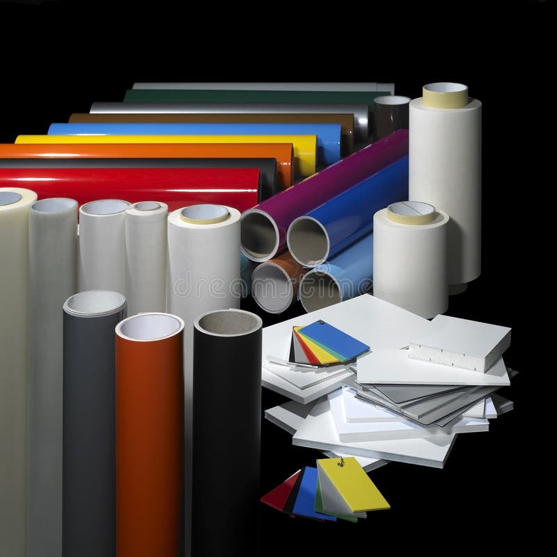 Sign making materials stock photo. Image of rolled, clean - 23159834