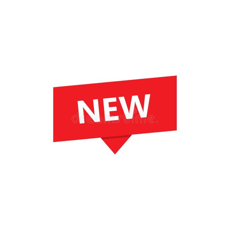 Sign of New, Banner Vector Concept Illustration Иллюстрация вектора ...