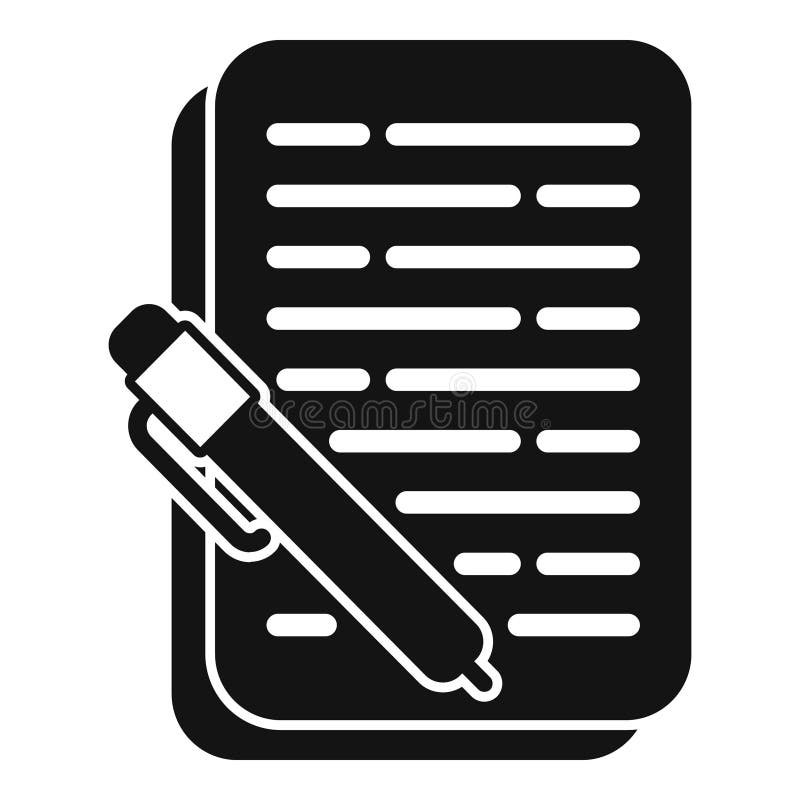 Sign New Document Icon Simple Vector. Law Disclaimer Stock Vector ...