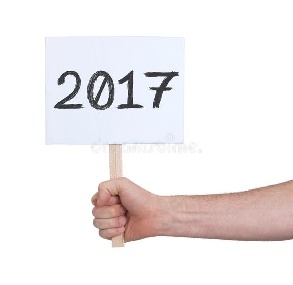 Sign with a Number - the Year 2017 Stock Image - Image of card, graphic ...