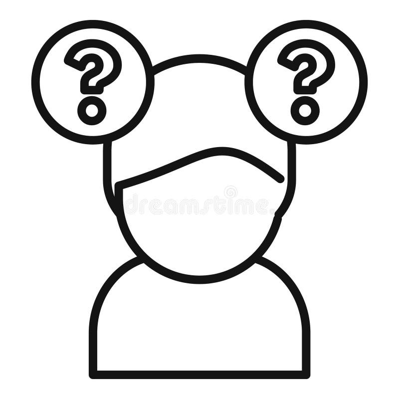 Sign Object Icon Outline Vector. Thinking Choice Stock Illustration ...