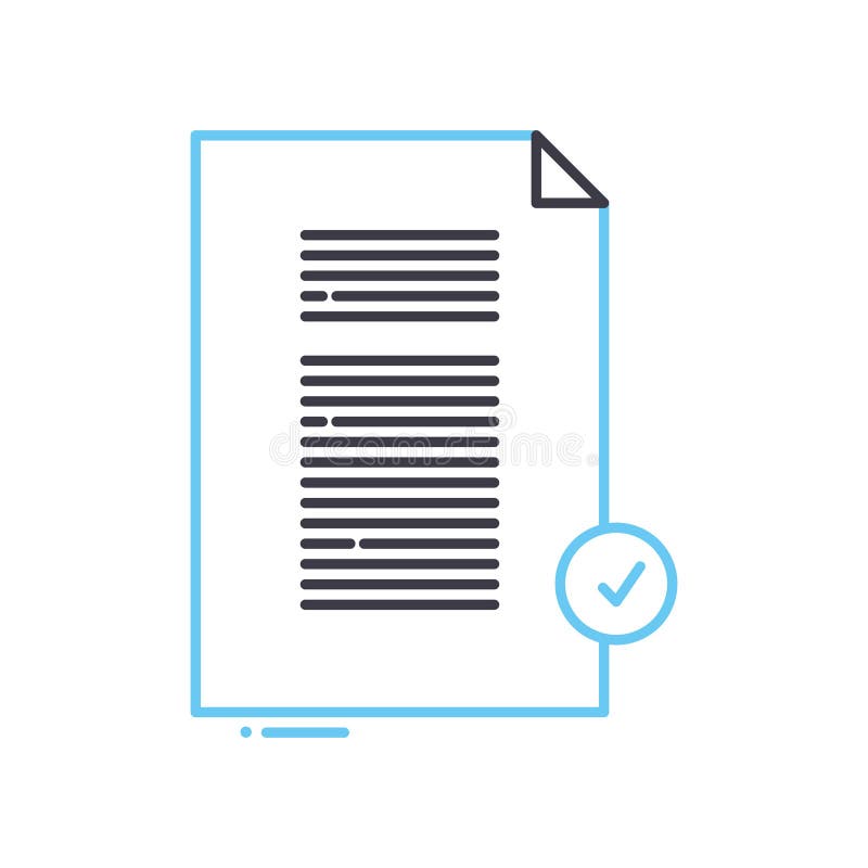 Sign Off Line Icon, Outline Symbol, Vector Illustration, Concept Sign ...