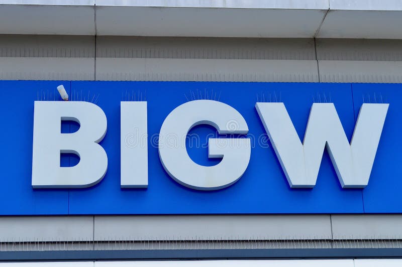 A Sign on the Outside of a BIG W Store Editorial Photography - Image of ...