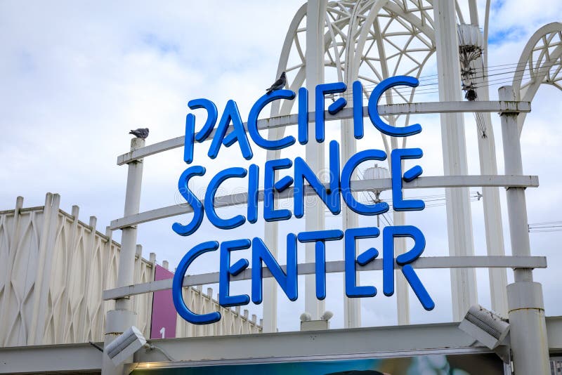 Sign of Pacific Science Center in Seattle Editorial Photography - Image ...