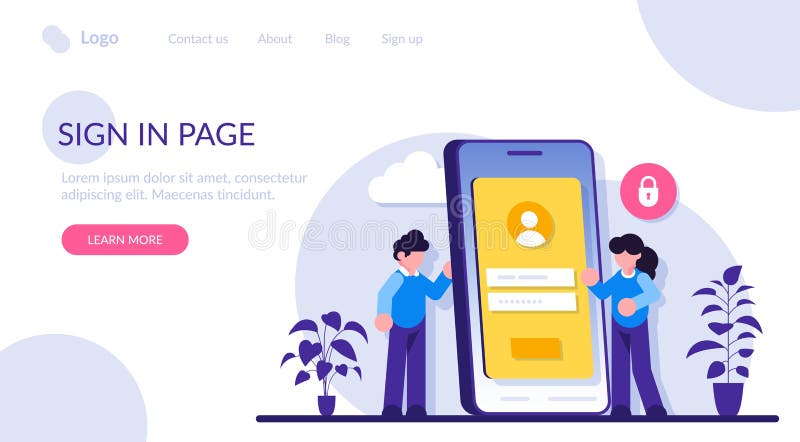 Sign in Page Interface Concept. User Login Form, UI, New Account ...