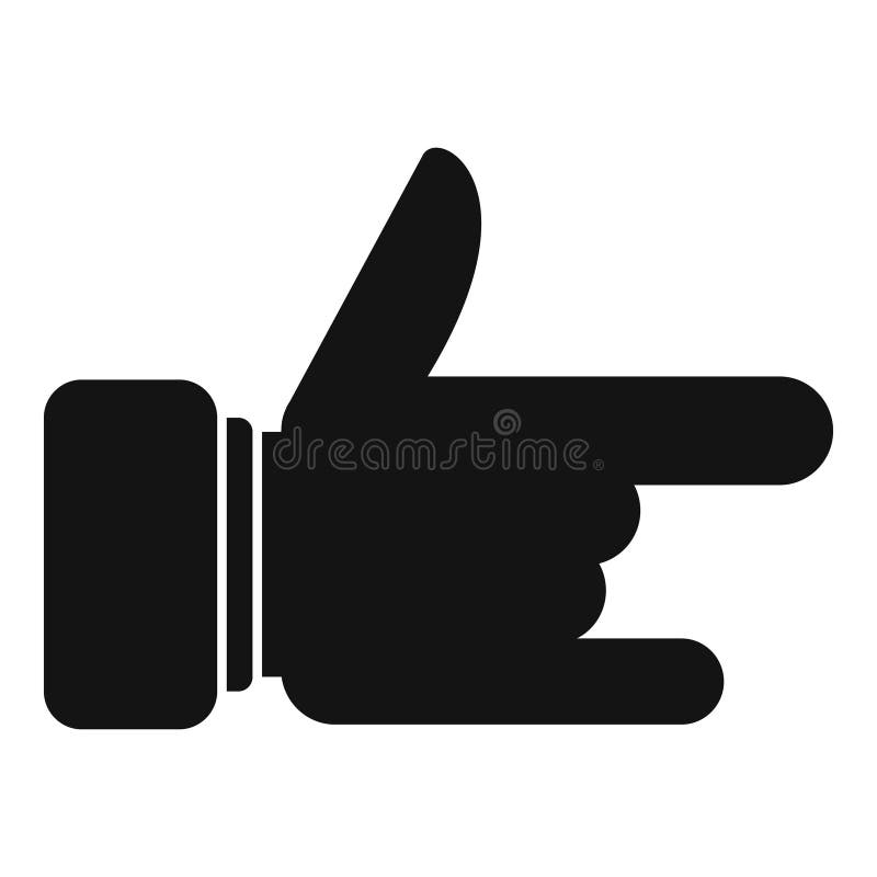 Sign Palm Icon Simple Vector. Arm Pose Stock Illustration ...