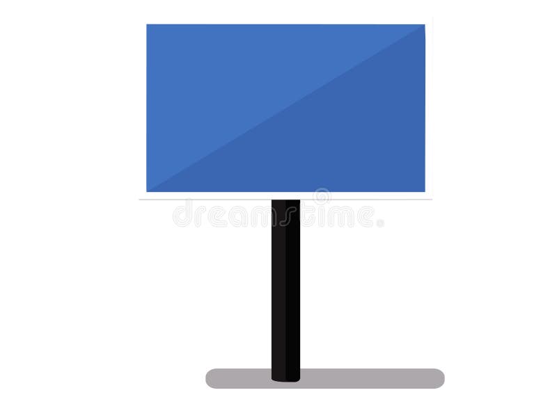 Sign Panel Silhouette on White Background Stock Vector - Illustration ...