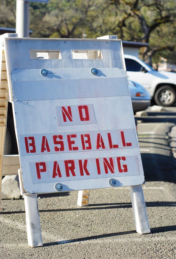 No Baseball Parking sign stock photo. Image of parking - 29736362