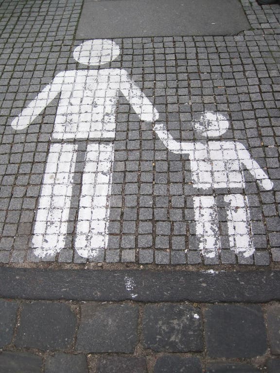 Sign on pavement stock image. Image of sign, street, walk - 17814235