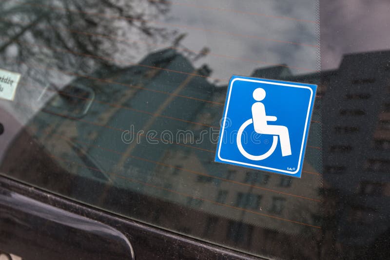 A Sign for People with Disabilities Stock Photo - Image of access ...