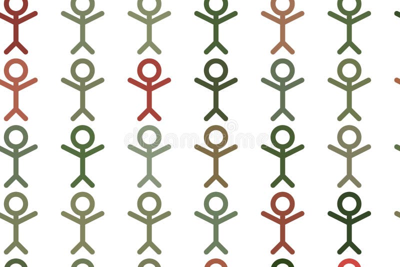 Sign of People or Human Illustrations Background Abstract, Hand Drawn ...