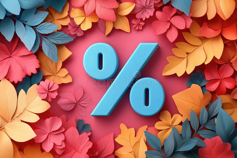 Sign, Percent Symbol Discount Icon Stock Photo - Image of silhouette ...