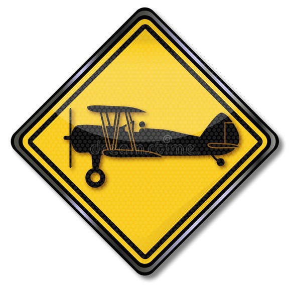 Sign plane and biplane stock vector. Illustration of airplane - 38683617