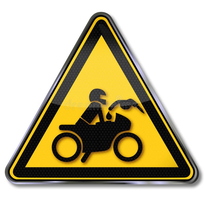 Sign Please Do Not Refuel the Motorcycle Engine is Running Stock Vector ...