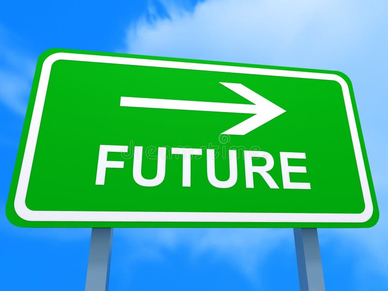 Sign Pointing Way To Heaven Stock Illustration - Illustration of arrow ...