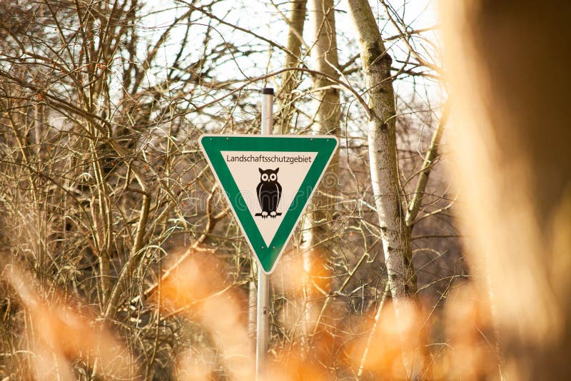 Sign Pointing To a Nature Reserve in the Forest Editorial Photography ...