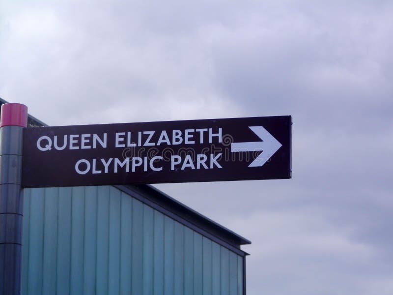 Sign Pointing To Olympic Park Editorial Photo - Image of olympic, sign ...