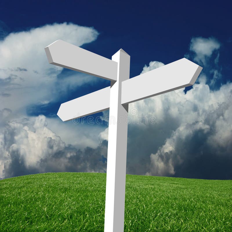 Sign Post stock image. Image of sign, road, blank, grass - 10227477