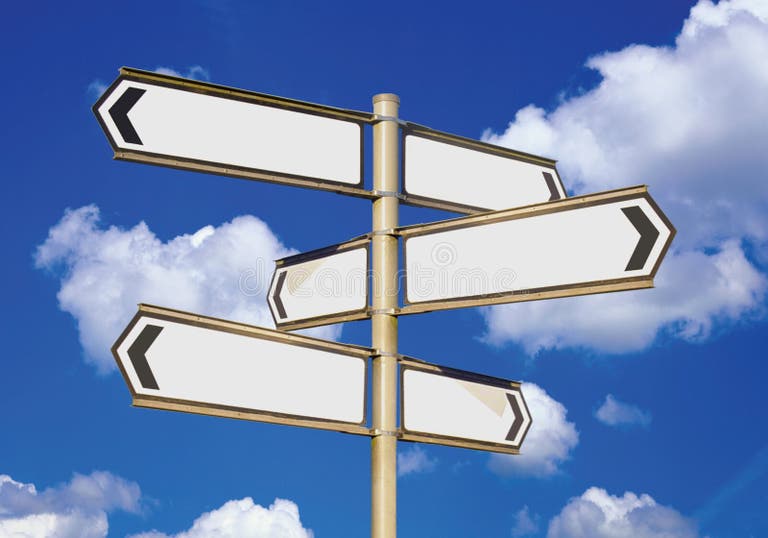 Sign post stock image. Image of exit, develop, goal, arrow - 14328237