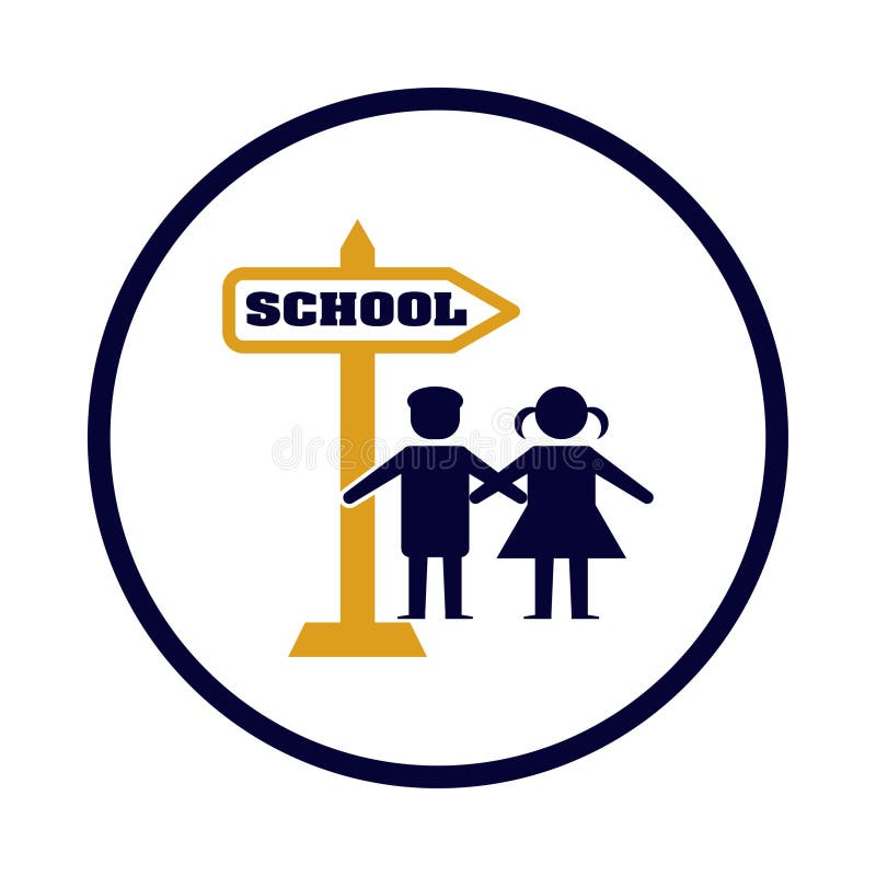 Sign, Post, Road Sign, School Sign, Students, Kids, School Signpost ...