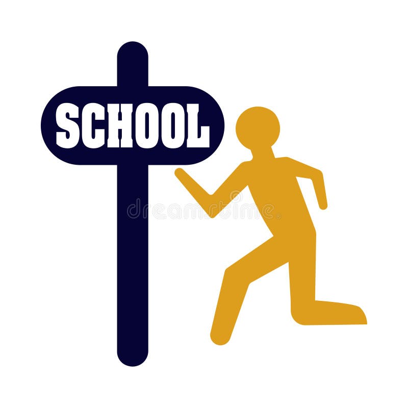 Sign, Post, Road Sign, School Sign, Students, Kids, School Signpost ...