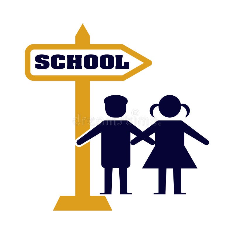 Sign, Post, Road Sign, School Sign, Students, Kids, School Signpost ...