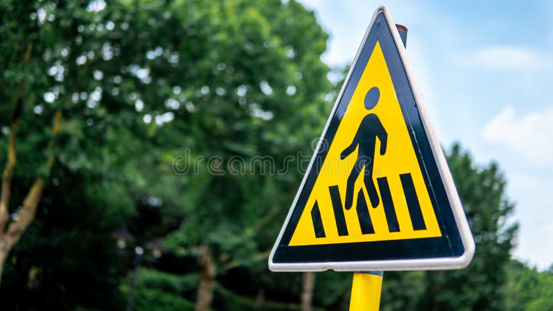 Students crossing sign stock photo. Image of road, attention - 5451448