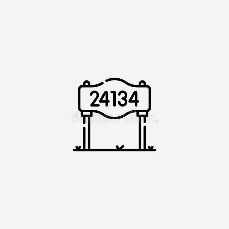 Sign Post Vector Icon Sign Symbol Stock Vector - Illustration of mail ...