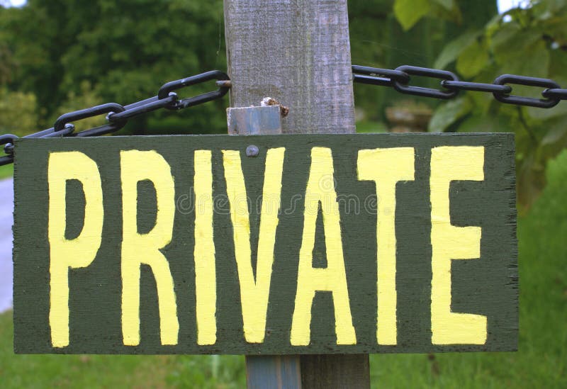 Sign. Private. Private Sign Stock Image - Image of allowed, prohibition ...