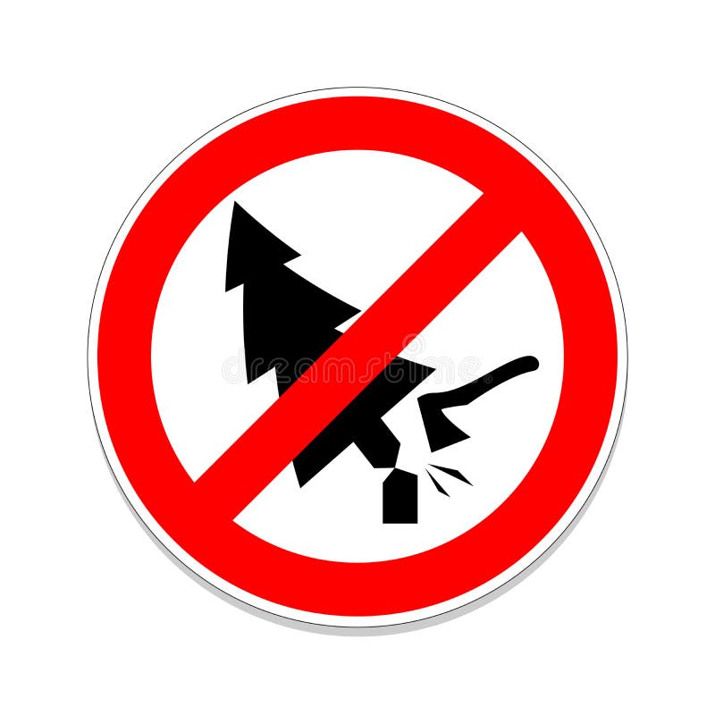 A Sign Prohibiting Urinating in this Area Vector Illustration. Stock ...