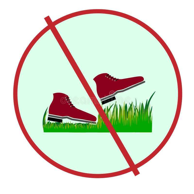 Keep Off Grass Sign Stock Illustrations – 47 Keep Off Grass Sign Stock ...