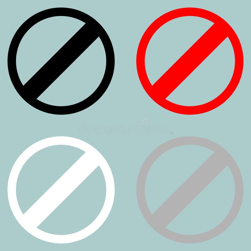 Interdiction sign stock illustration. Illustration of symbol - 23690709