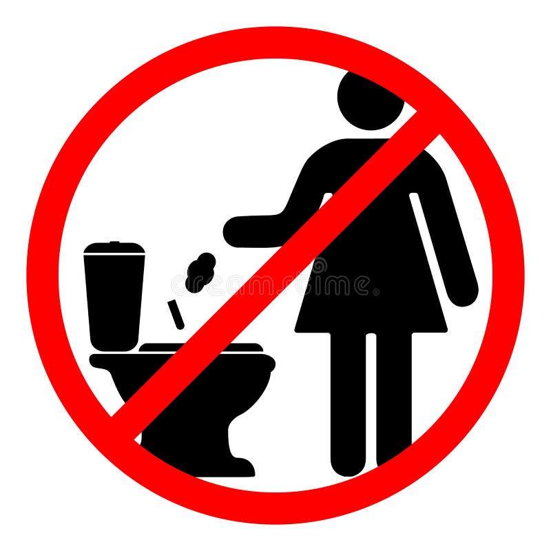 Sign that prohibits throw stock vector. Illustration of bidet - 111483904 Sign that prohibits throw stock vector. Illustration of bidet - 111483904