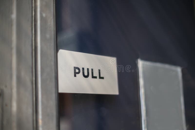 Sign Pull Restaurant Store Office Copyspace Stock Photos - Free ...