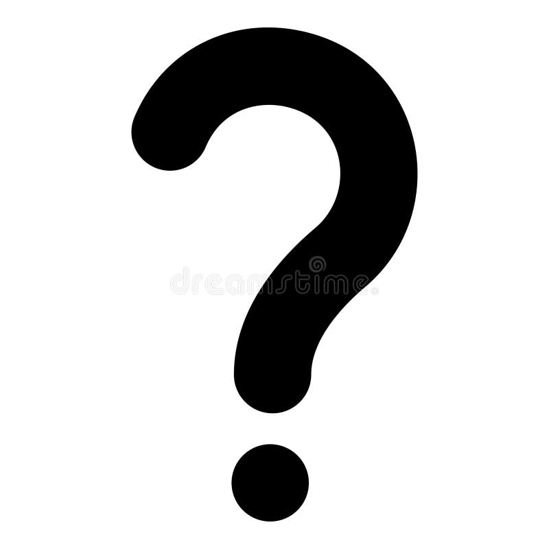 Sign Question Icon Black Color Vector Illustration Image Flat Style ...