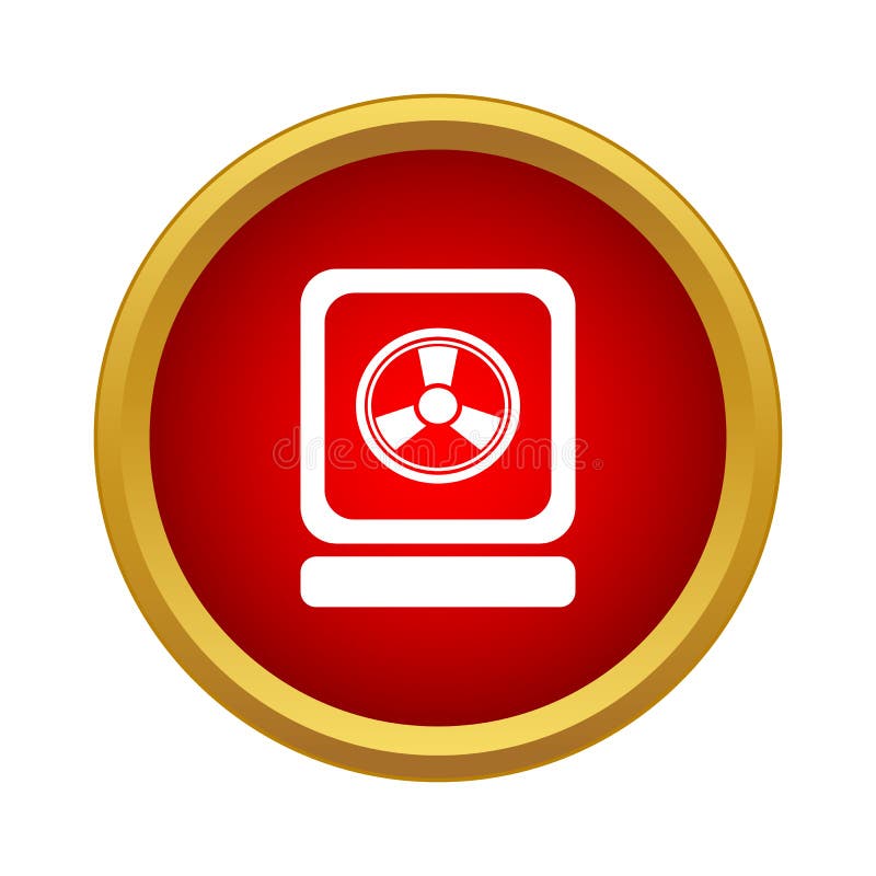 Sign of Radiation Icon, Simple Style Stock Vector - Illustration of ...