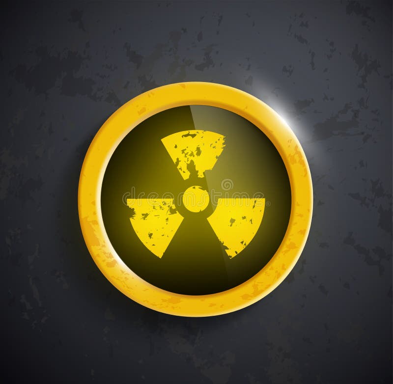 Sign of the radioactivity stock vector. Illustration of industry - 50892805