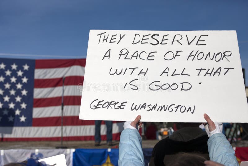 Sign at rally. editorial photo. Image of america, rally - 28752521