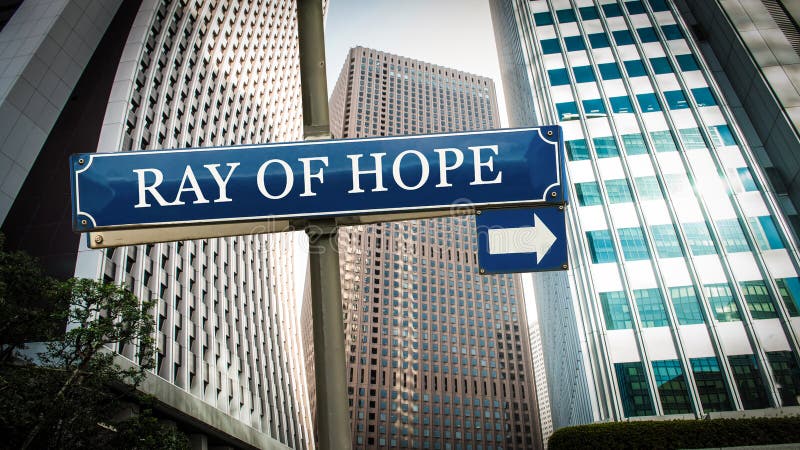Sign Ray of Hope stock image. Image of sign, direction - 149944799