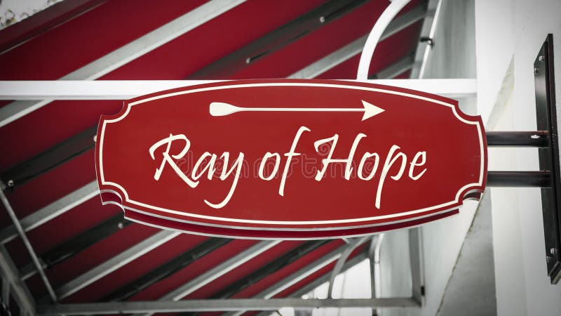 Sign Ray of Hope stock photo. Image of alternative, confidence - 173819260