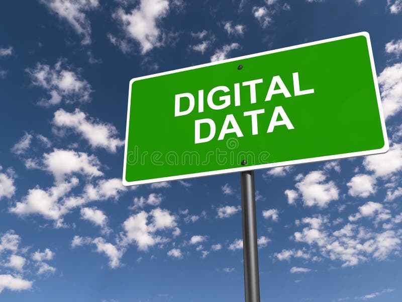 Blue digital data stream stock illustration. Illustration of encrypted ...