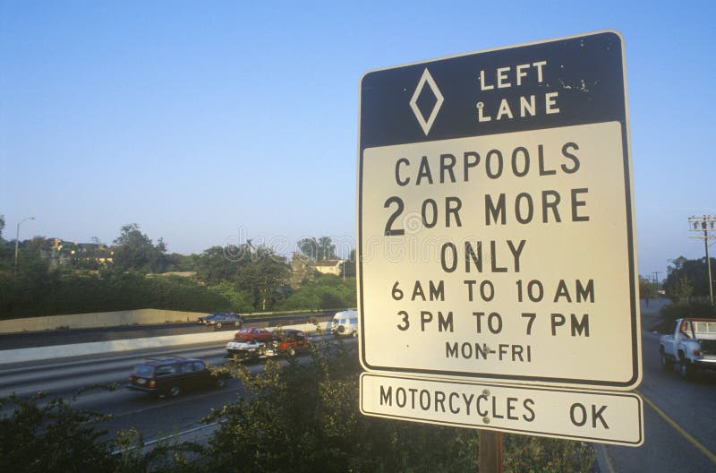 Carpool Sign Isolated stock image. Image of carpool, highway - 20238099