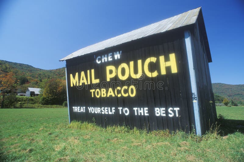 A Sign that Reads Chew Mail Pouch Tobacco Editorial Image - Image of ...