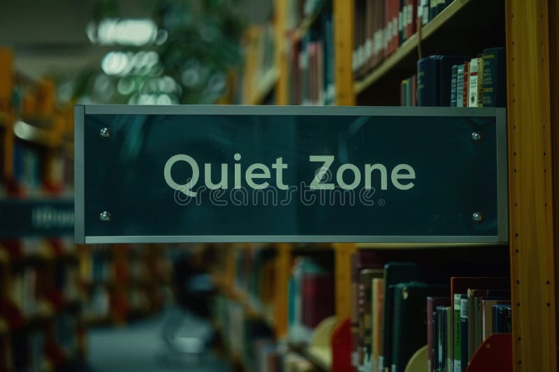 A Quiet Corner in the Library Stock Illustration - Illustration of ...