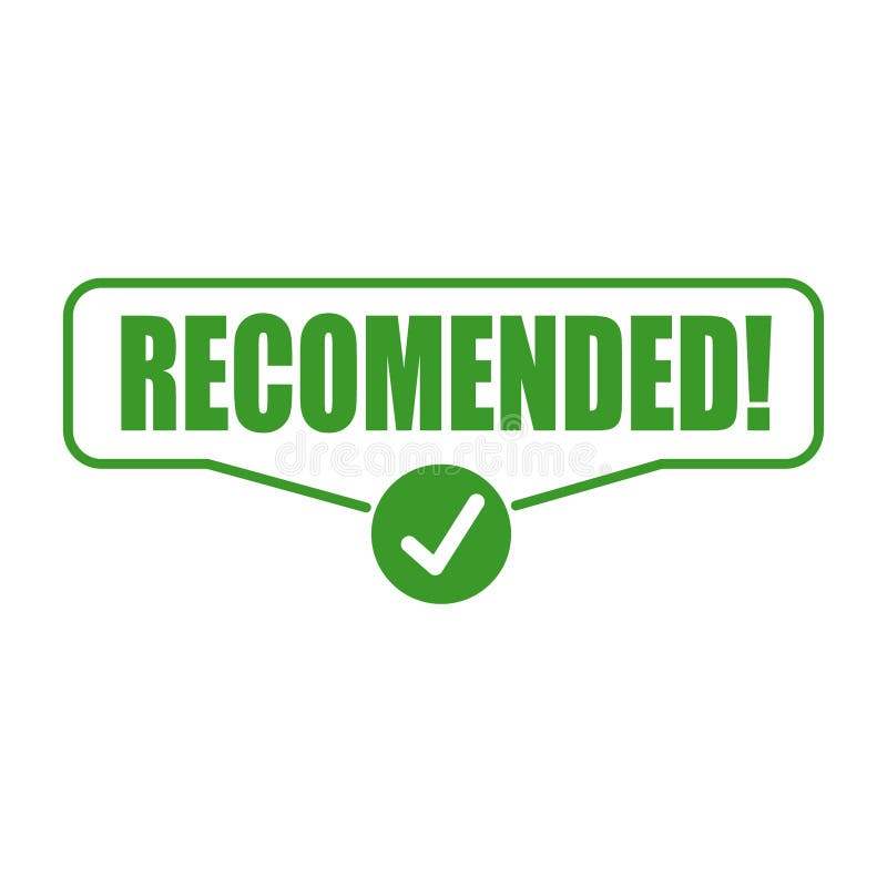 Sign Recommended. Sticker. Logo. Vector Illustration Stock Illustration ...